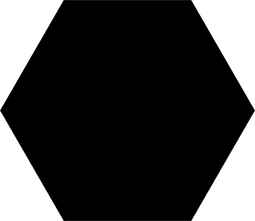 Dlažba Codicer Basic Hex 25 Black 22x25 - černá | Eshop Obklady Vilímek