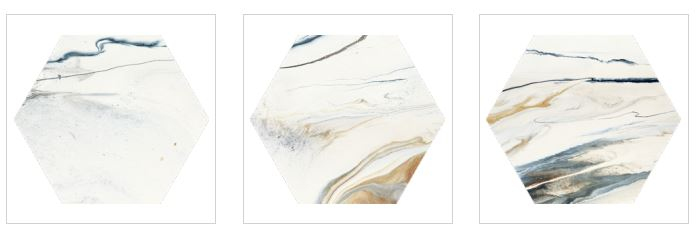 Dlažba jako kámen Codicer Marmaris Sunset 22x25 - bílá, multicolor | Eshop Obklady Vilímek