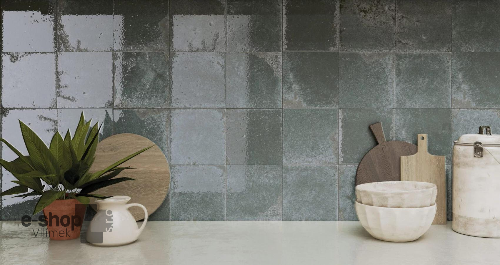 Retro obklad Bestile Alma Gris 15x15 - šedá