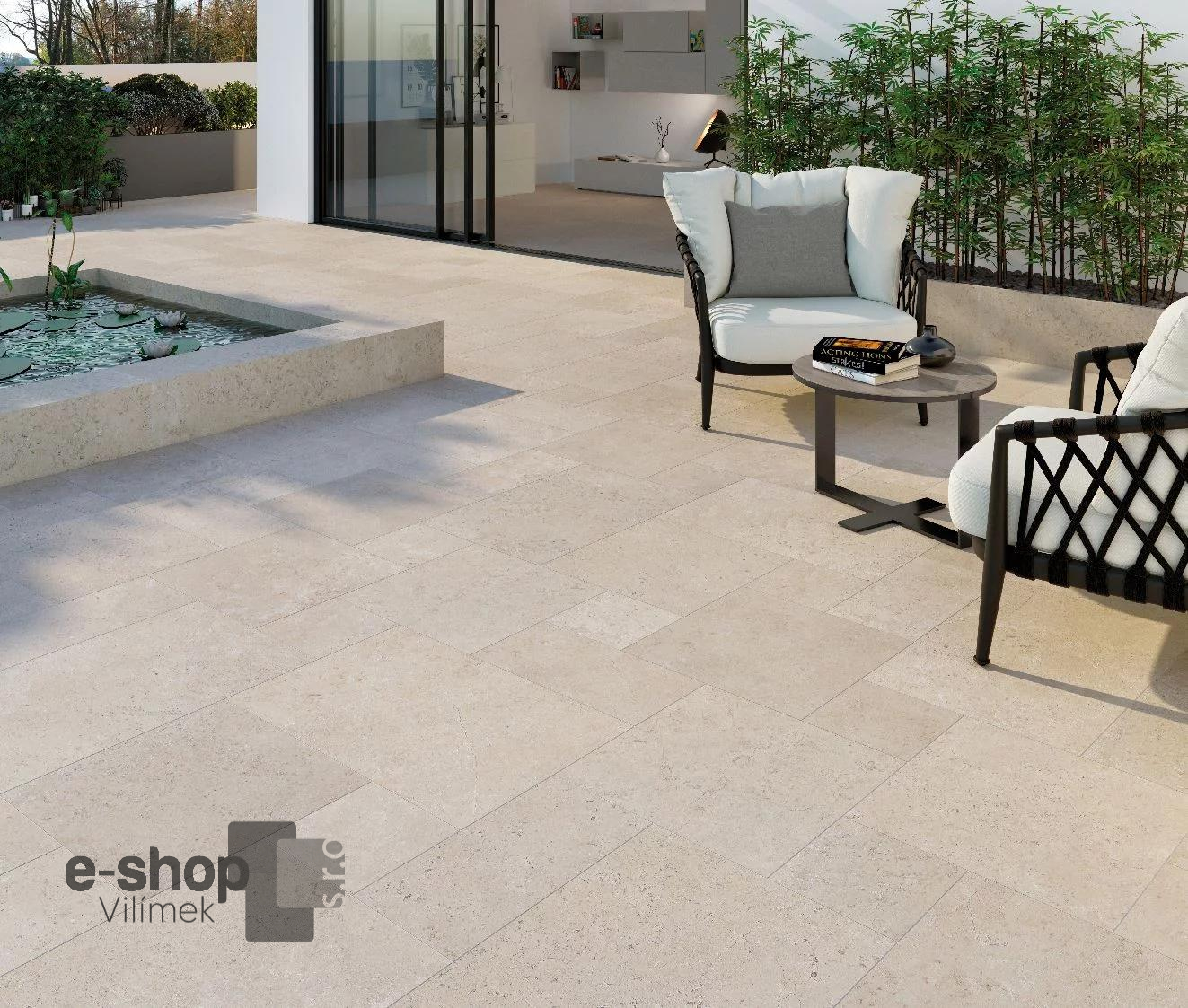 Dlažba jako kámen Codicer Ostuni Avorio RD3 Modular 44x66 - béžová