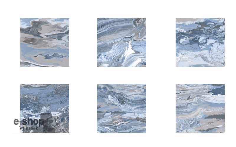 Dlažba jako mramor Codicer Ebru Blue 66x66