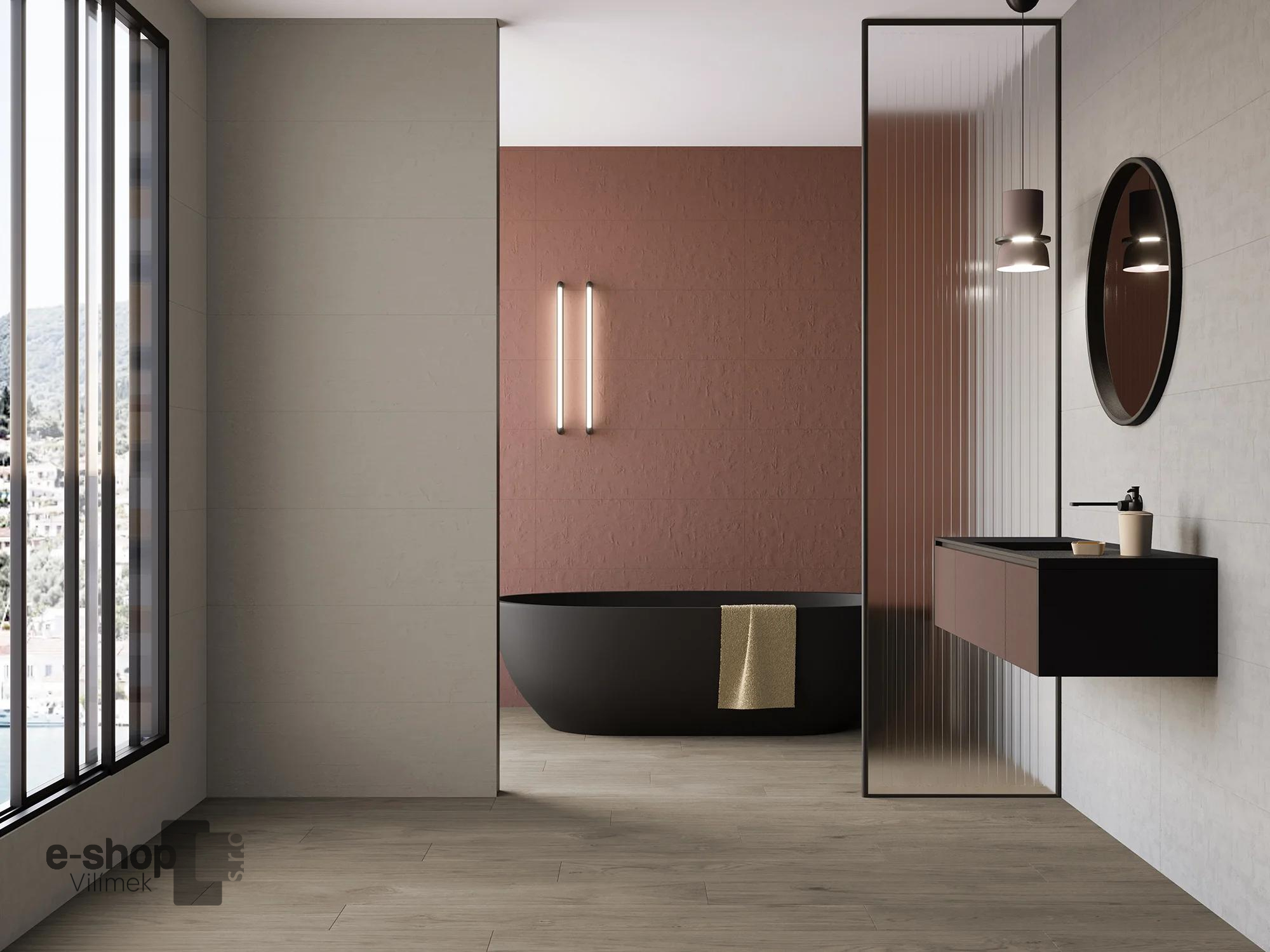 Obklad Navarti Native Terra 30x90 Matt. Rett. - cihlová