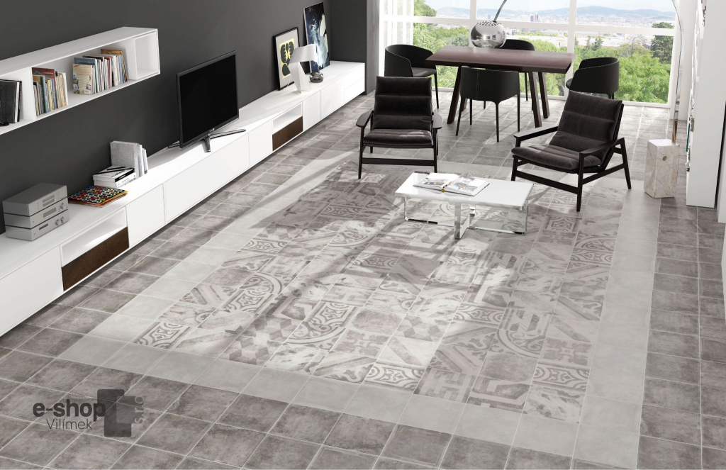 Retro dlažba Codicer Antica Pompei Mix Grey 25x25