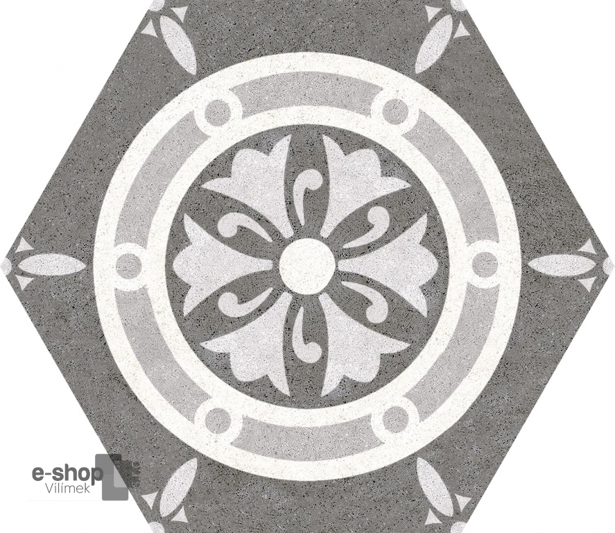 Retro dlažba Codicer Vintage Hex Mix 22x25