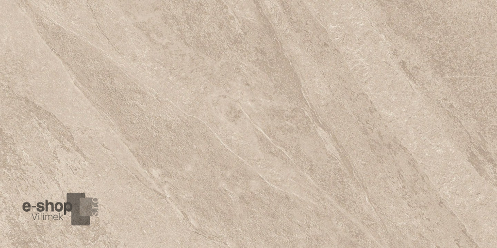 Dlažba jako kámen Castelvetro Slate Grigio 30x60 Rett. - béžová