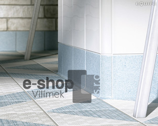 Protiskluzná retro dlažba Equipe Area15 Triangle Blue GRIP 15x15 (1.jakost) (skladem)