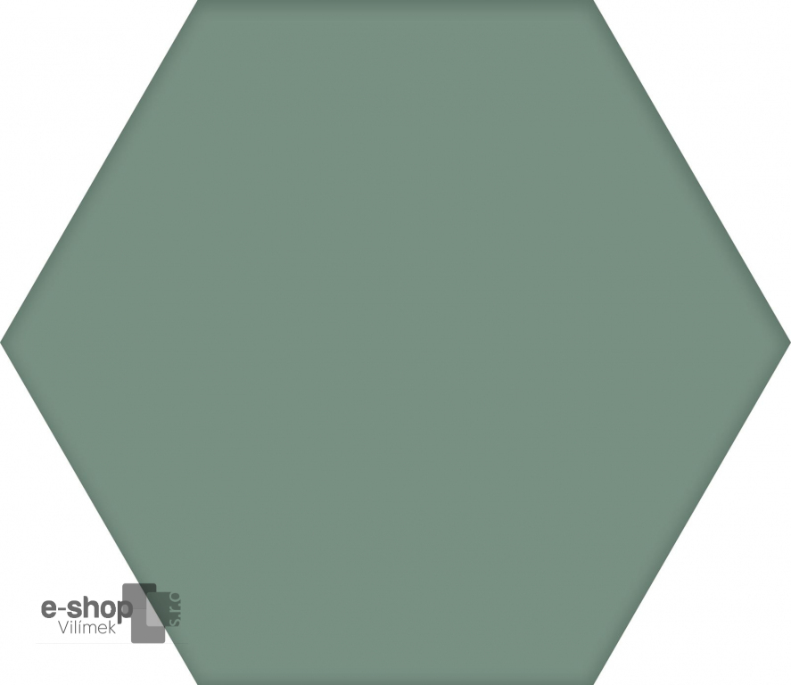 Dlažba Codicer Basic Kale Hex 25 22x25 - zelená