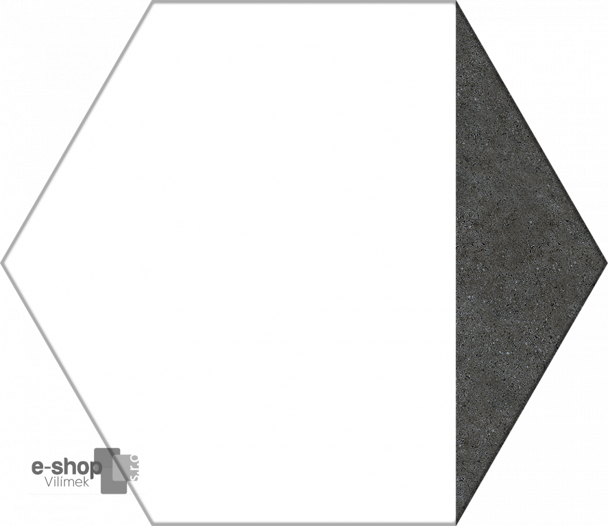 Vzorovaná dlažba Codicer Hex 25 Peak Nero