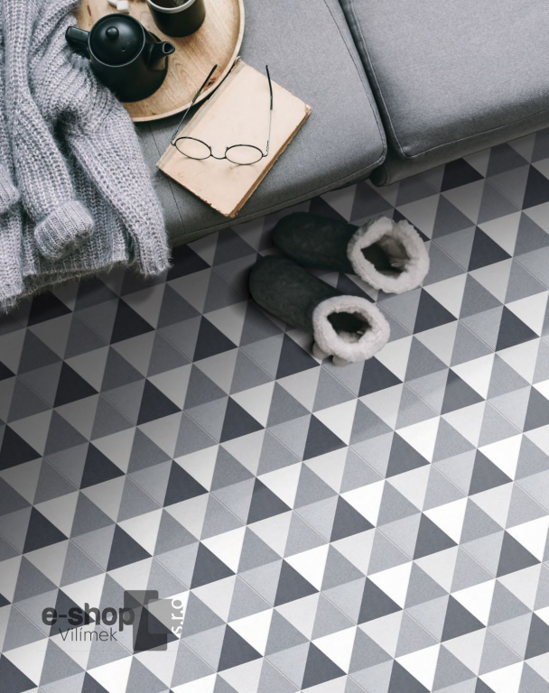 Retro dlažba Codicer Prisma Grey 22x25 Hexagonal