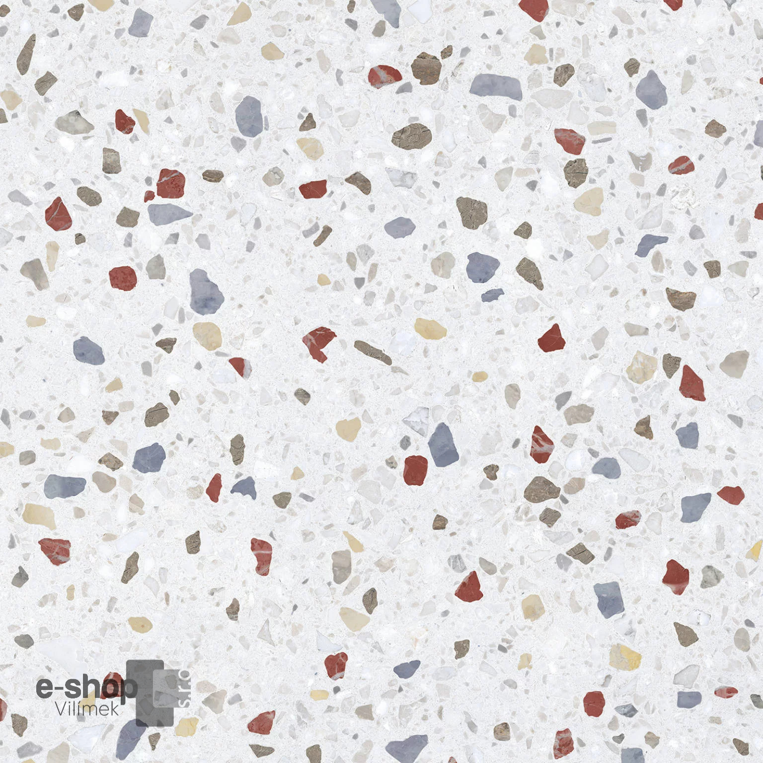 Dlažba jako terrazzo Codicer Taku Colors 66x66 terrazzo - šedá