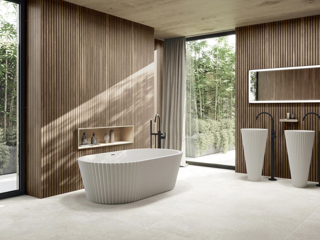 Dřevěný keramický obklad nejen pro koupelny Colorker Kaoru