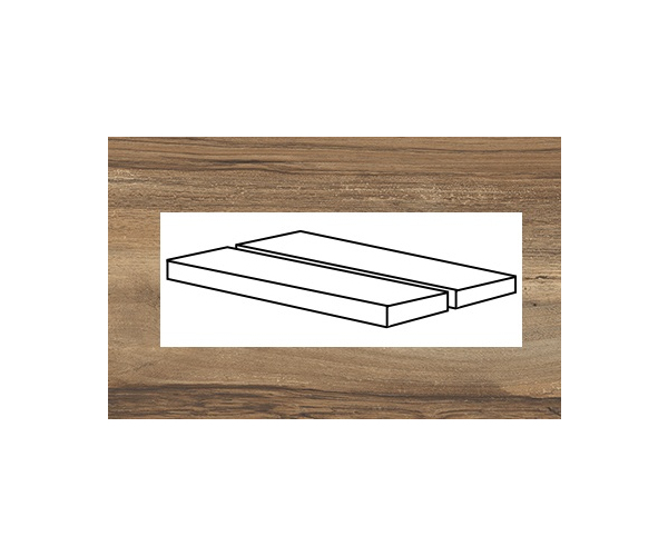 Dlažba jako dřevo Rondine Sherwood Gradino Costa Retta Dx Walnut ...