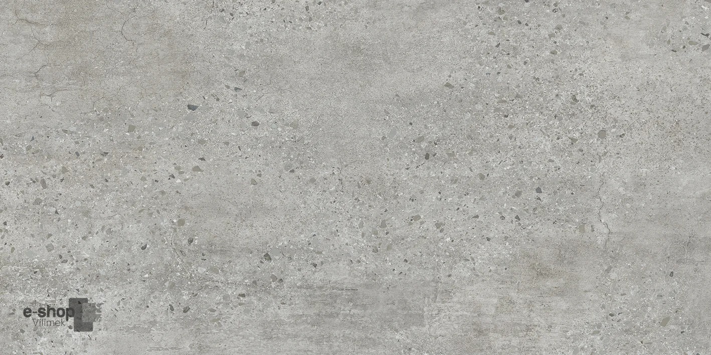 Dlažba jako kámen Azteca Street Dry 120 Ash 60x120 Rett. - šedá