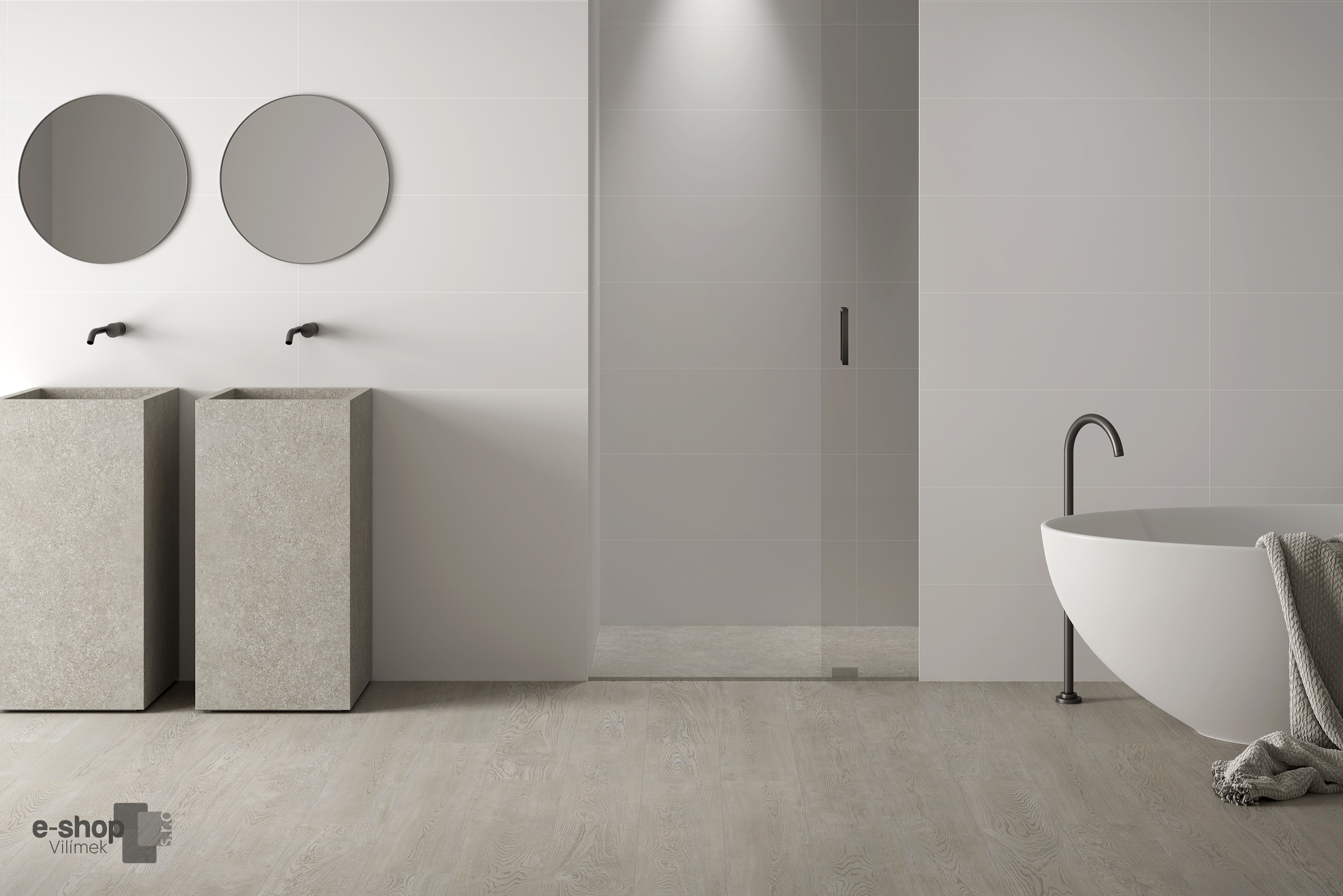 Obklad Azuvi Whites 30x90 Mat. Rett. - bílá