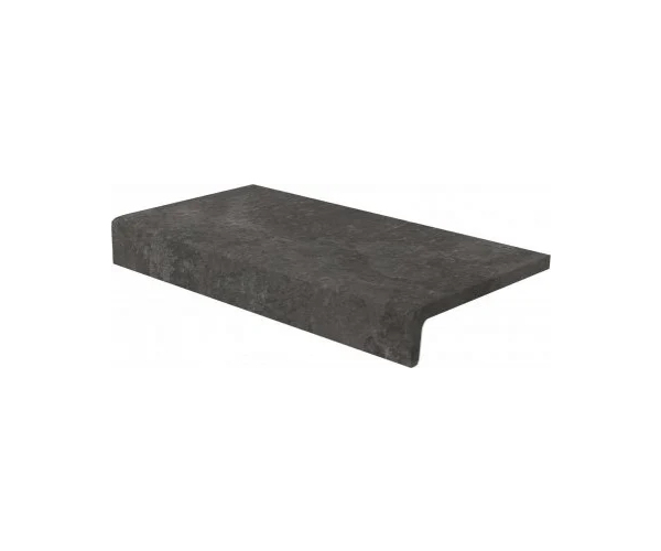 Schodovka jako kámen Del Conca Nat HNT8 Nero Elemento a L monolitico ...