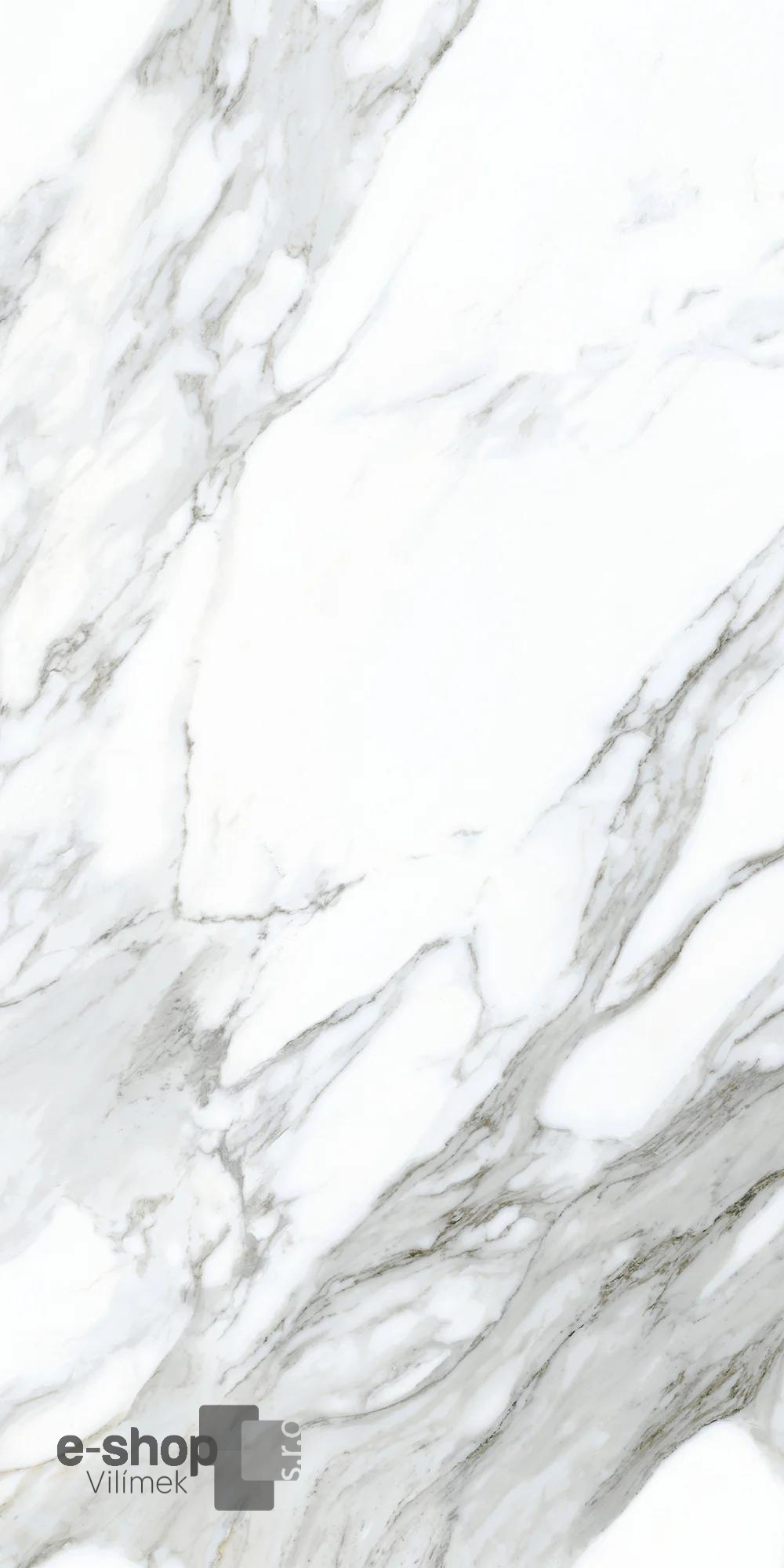 Dlažba jako mramor Caesar Anima Ever Apuan Gold 60x120 Luc. Rett. - bílá