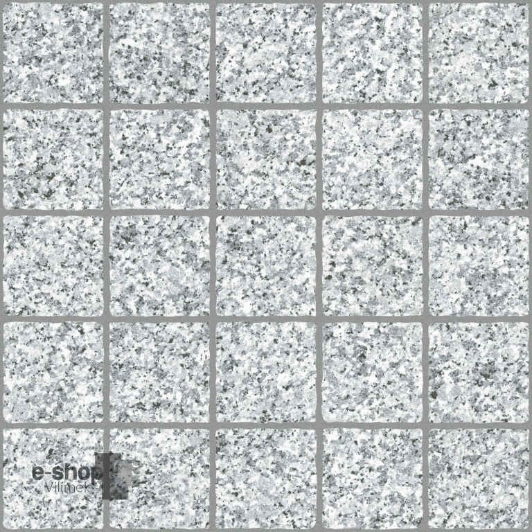 Dlažba jako kámen Codicer Calzada Granite White 50x50 - šedá