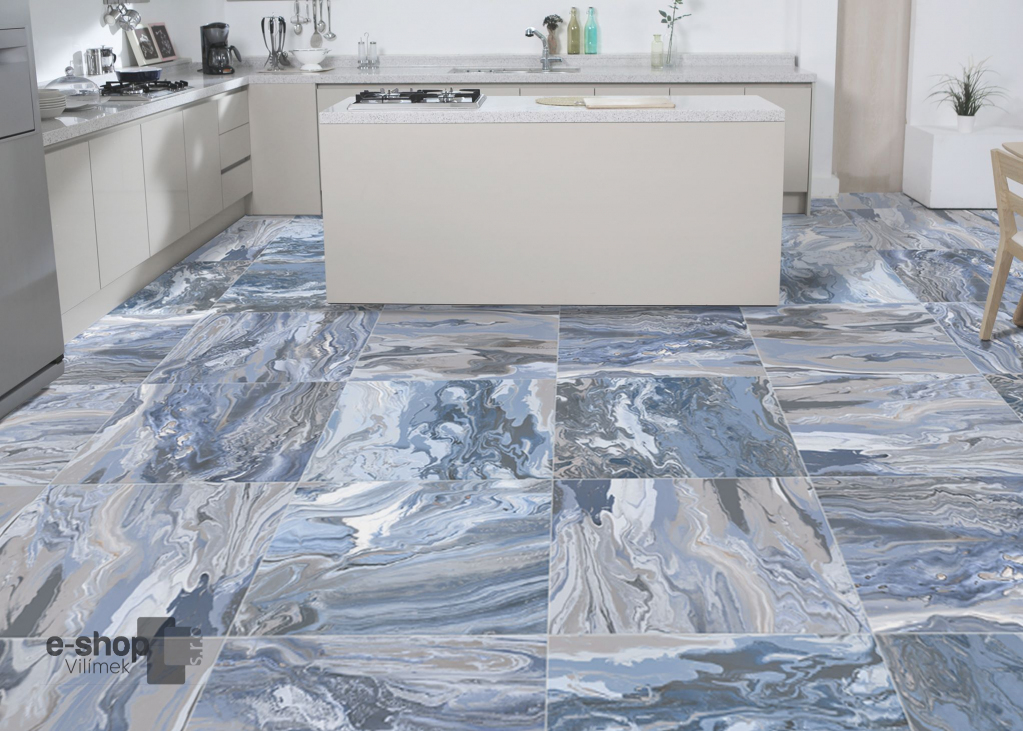 Dlažba jako mramor Codicer Ebru Blue 66x66