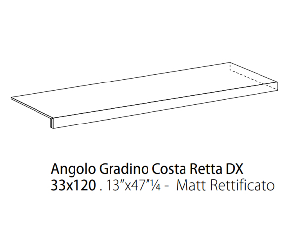 Schodovka jako kámen Sichenia Ar_Gent Ash Angolo Gradino Costa Retta Dx ...