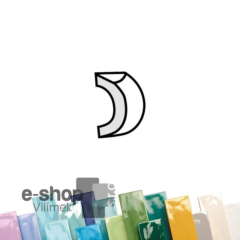 Tonalite Kraklé Angolo Quarter Round Blu 3x3 - modrá