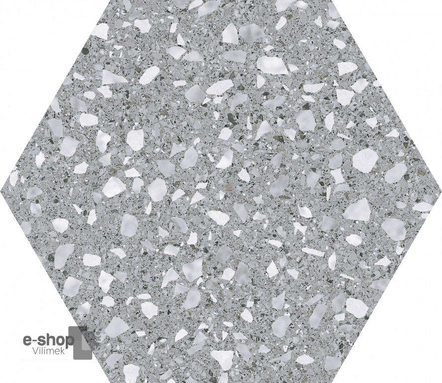 Dlažba jako kámen Codicer Hex 25 Venice Silver RD3 | Eshop Obklady Vilímek