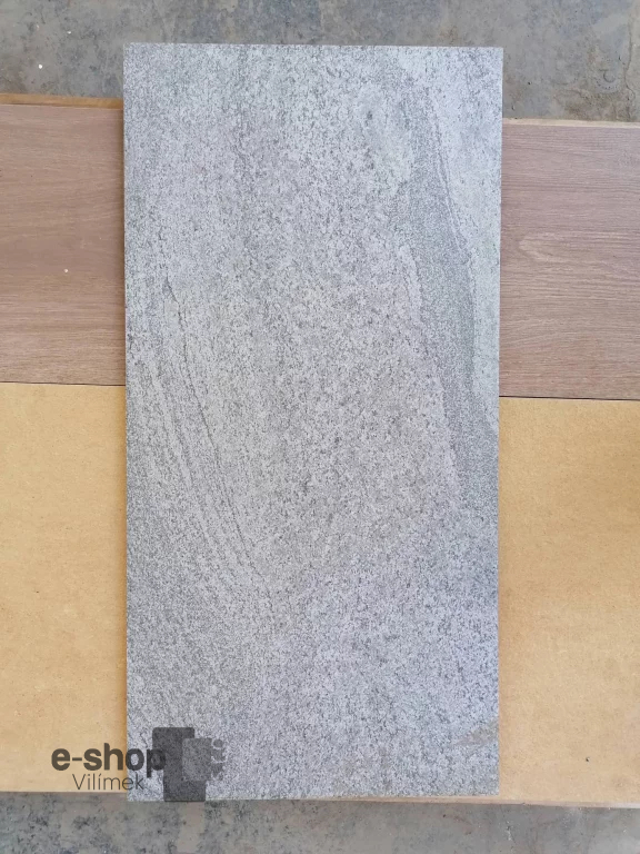 2cm dlažba jako kámen Del Conca Quartz Grey 40x80 - šedá