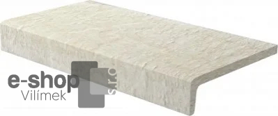 Schodovka jako kámen Del Conca Nat HNT10 Bianco Elemento a L monolitico ...