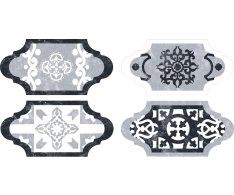 Retro dlažba Codicer Provenzal Corinto Colors 16x33 - multicolor