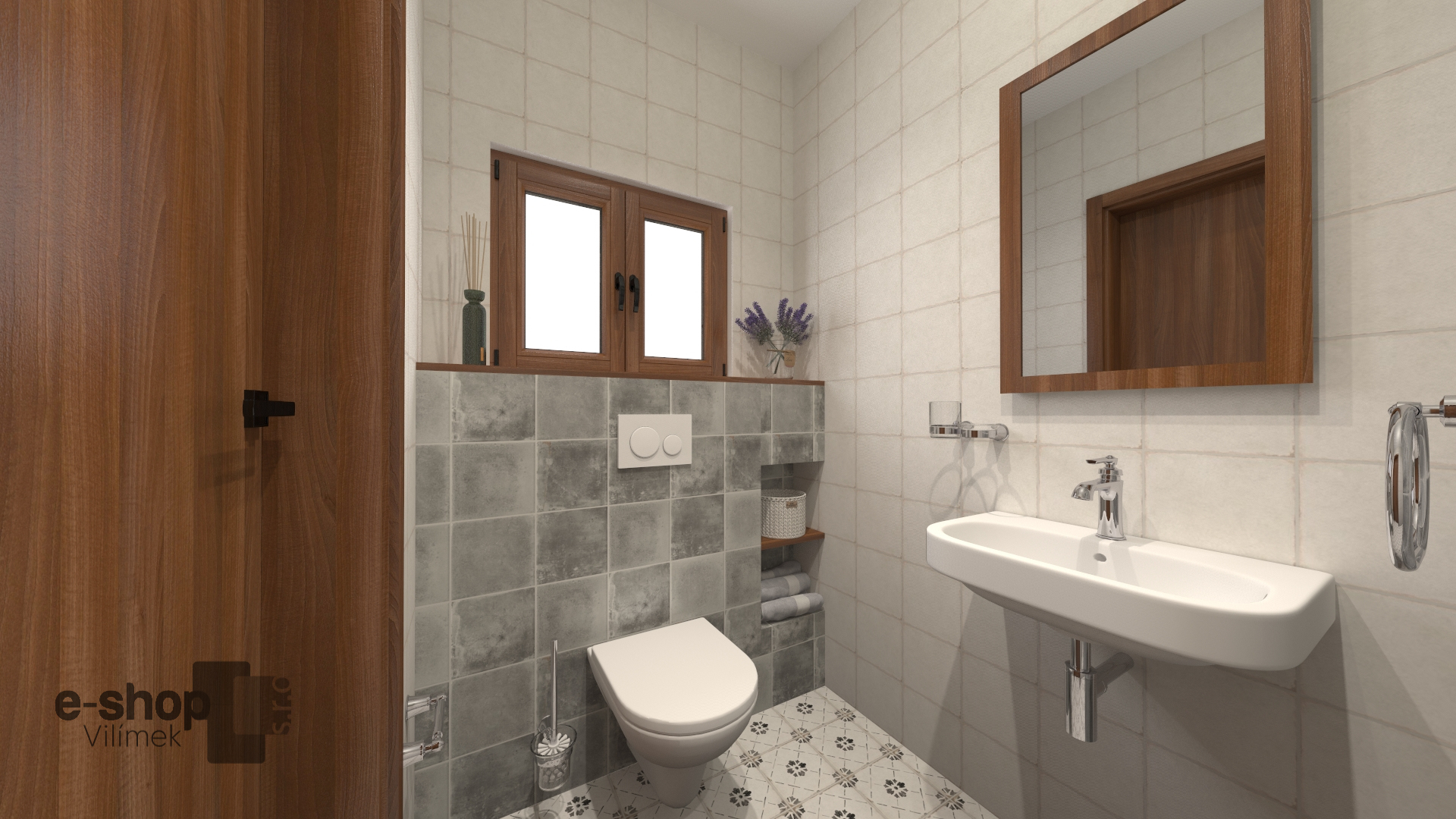 Retro dlažba Del Conca SN Sorrentina Nocelle 20x20