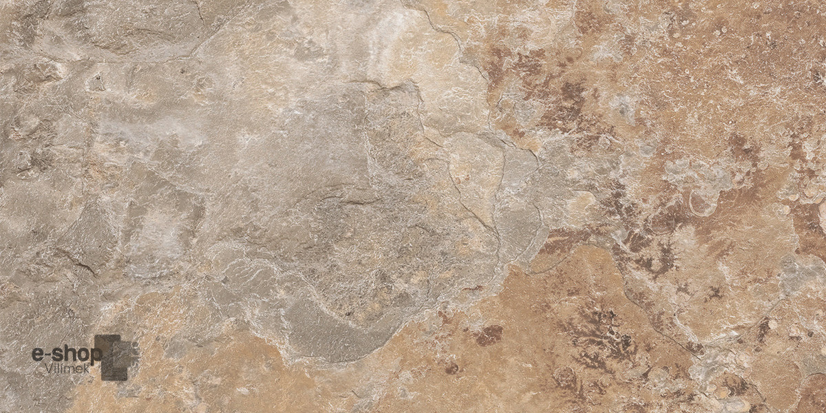 Dlažba jako kámen Elios Slate Gold 30x60 Mat. Rett. - béžová