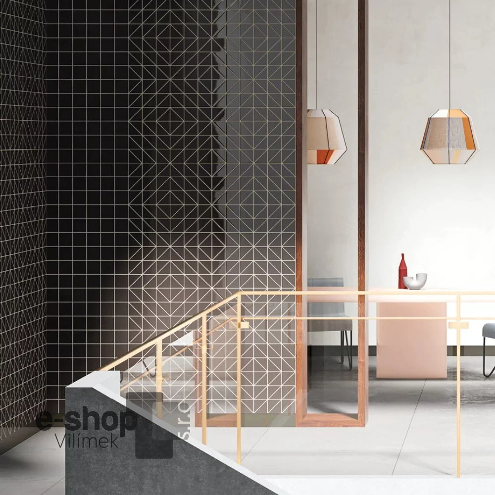 Obklad Vogue System Transparenze TR Nero 20x20 - černá