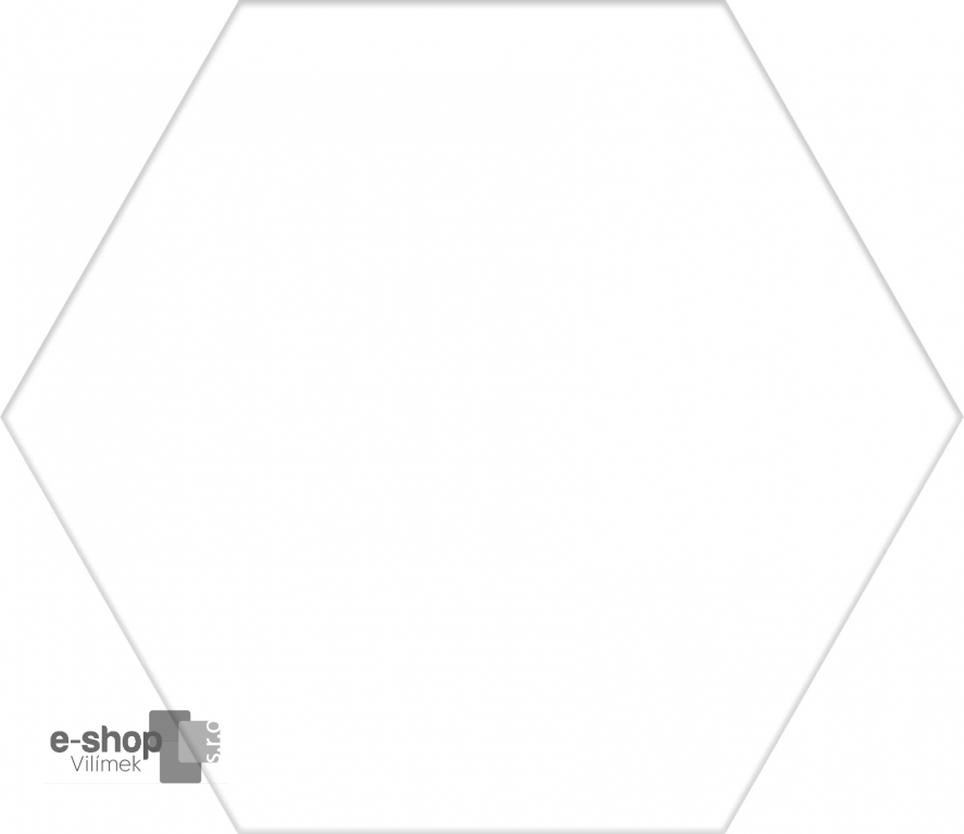 Dlažba Codicer Basic Hex 25 White 22x25 - bílá
