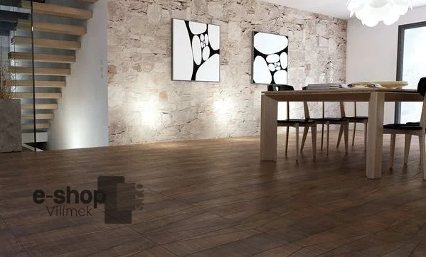Dlažba jako dřevo Bestile Pamesa Pirineos Wengue Wood 15x60 - hnědá ...