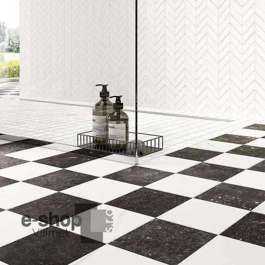 Dlažba jako kámen EdimaxAstor Concert White 40x40 Matt. Rett. - bílá