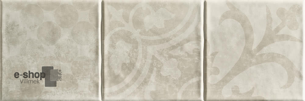 Vzorovaná mozaika LOVE Ground Homeland Light Grey 20x60 - šedá