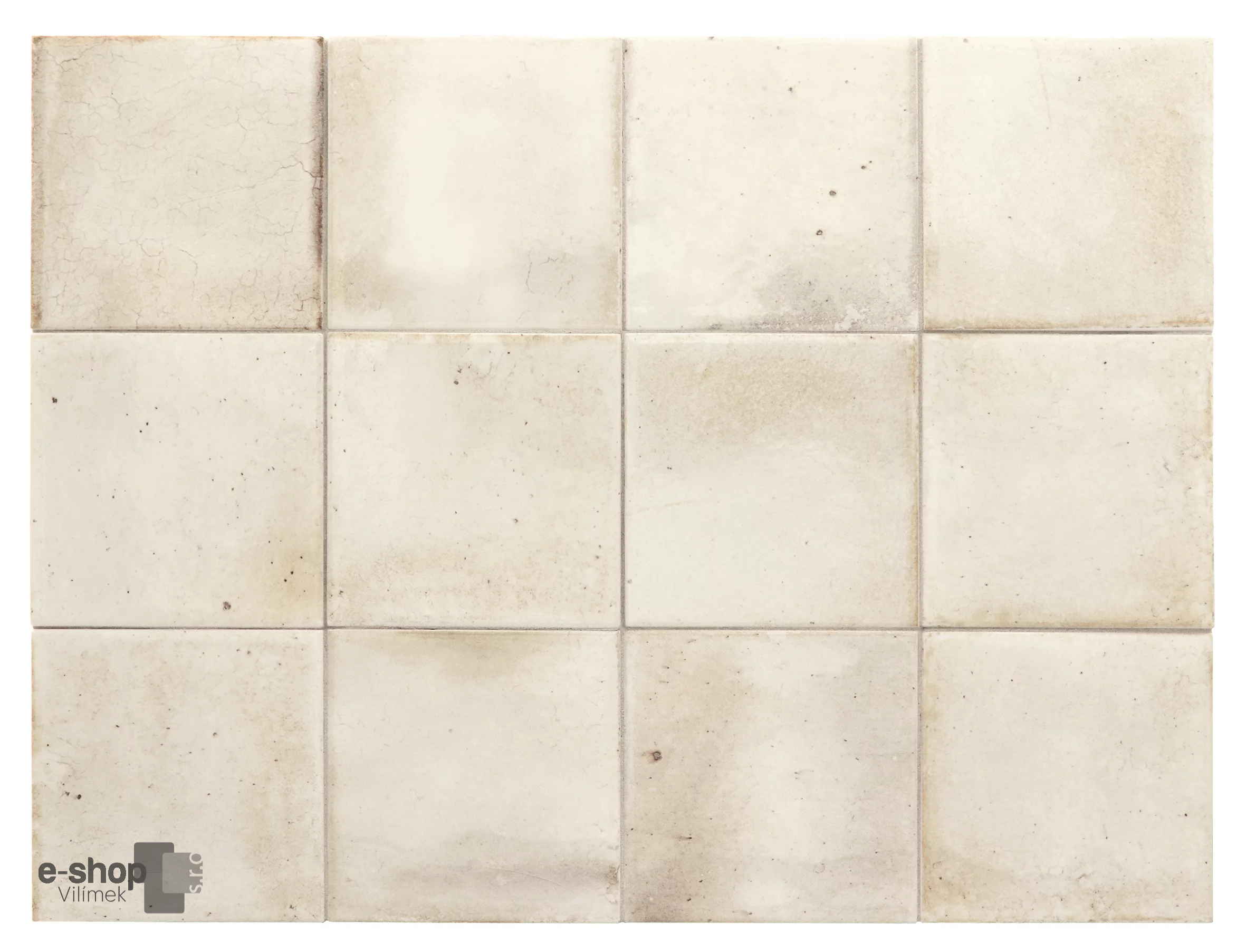 Retro obklad Equipe Hanoi White 10x10 - bílá