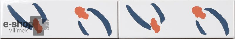 Retro dekor Ricchetti Laura Fiume Ac. Blu LL 6,5x20 (skladem)