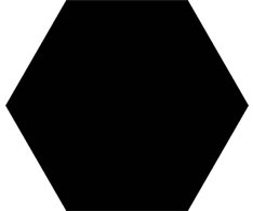 Vzorovaná dlažba Codicer Hex 25 Porto Capri Black 22x25