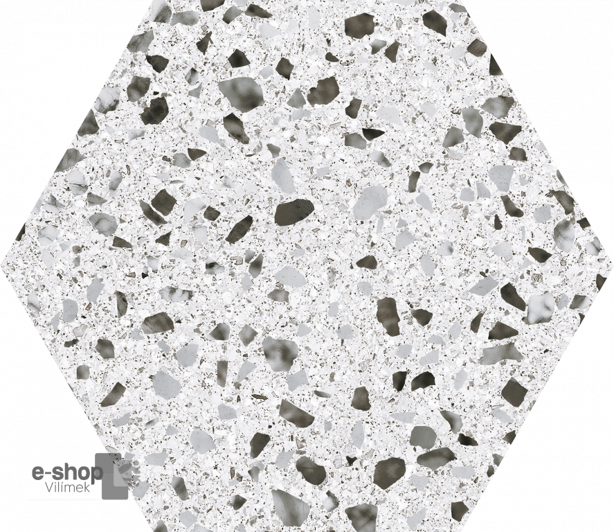 Dlažba jako kámen Codicer Hex 25 Venice White RD3
