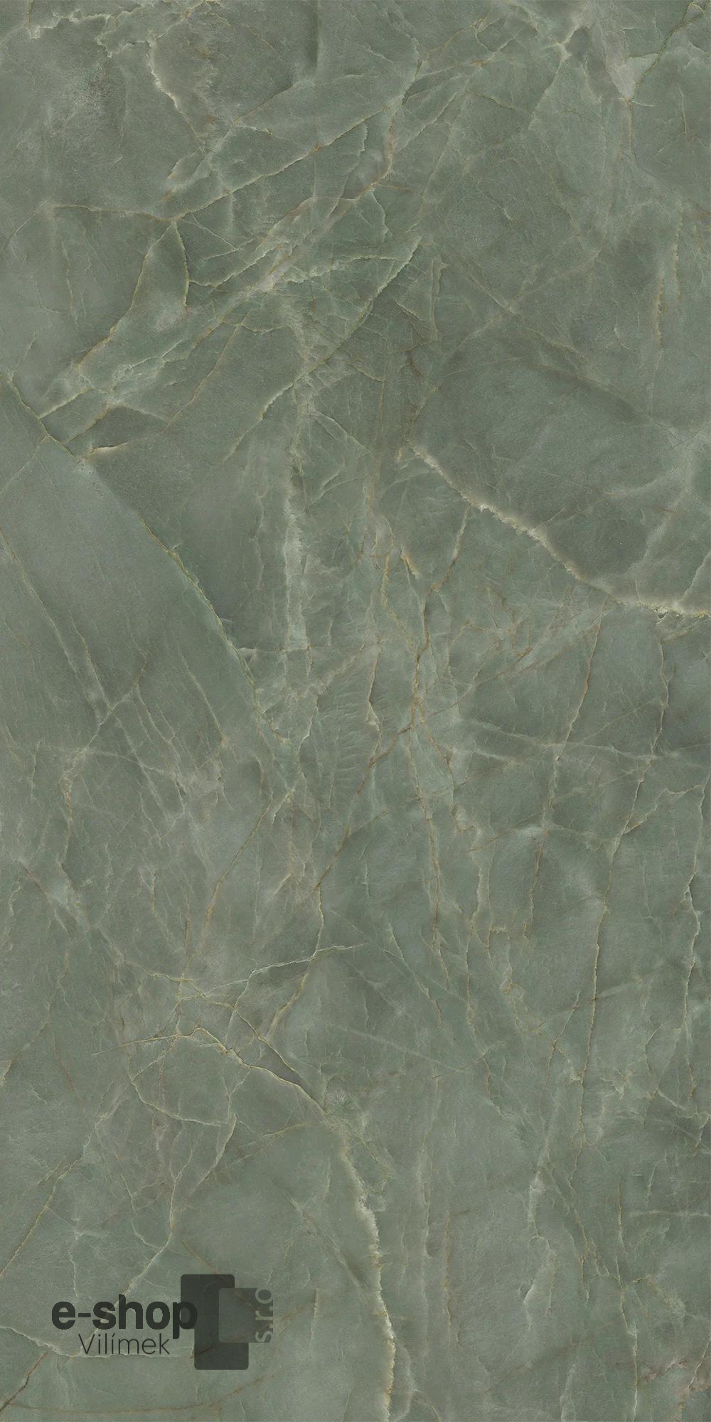 Dlažba jako mramor Caesar Anima Ever Sage Green 60x120 Luc. Rett. - zelená