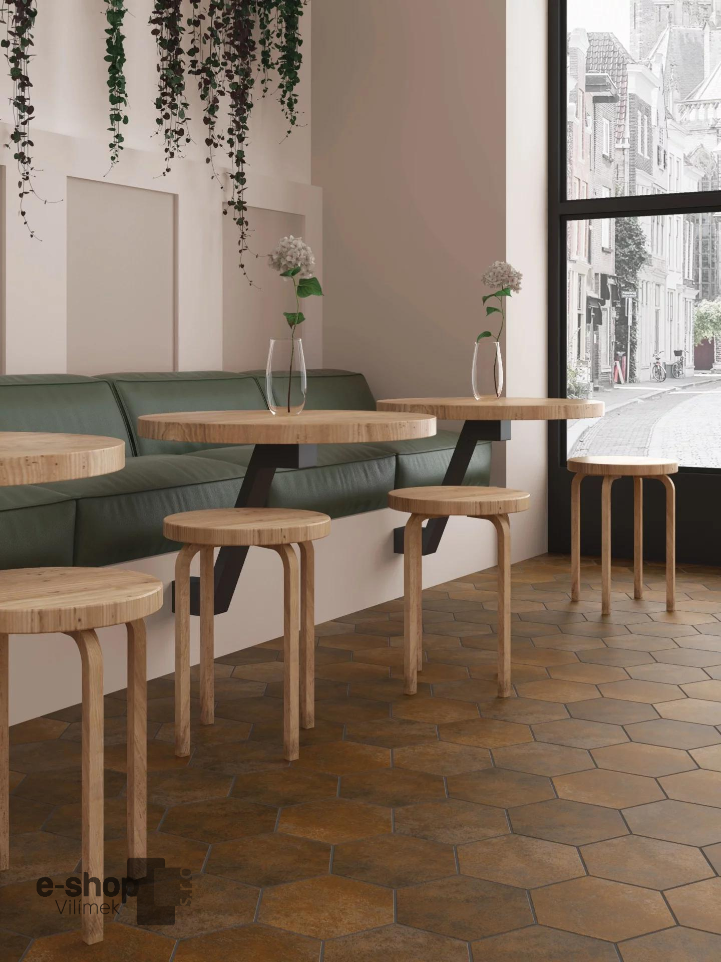 Dlažba jako kámen Equipe Oxide Robín 17,5x20 Hexagon - cihlová | Eshop Obklady Vilímek