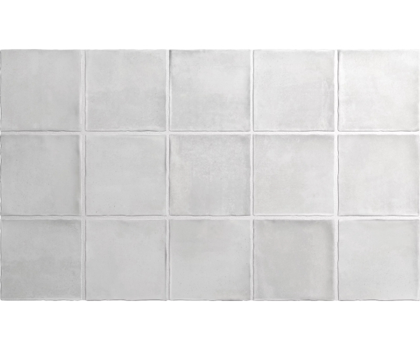 Retro dlažba Equipe Argile Ice 10x10 - bílá