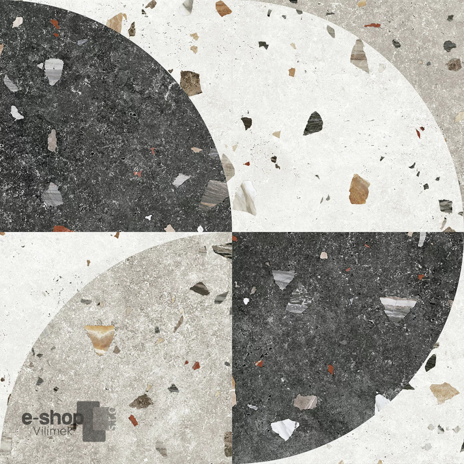 Vzorovaná dlažba Codicer Sonar Cimbra 66x66 - multicolor