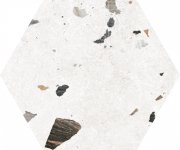 Dlažba jako kámen Codicer Sonar Hex White 22x25 - bílá