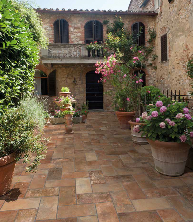 Venkovní dlažba cihla cotto Dado Tavellone Vecchia Firenze
