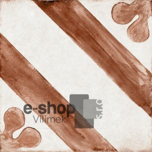 Vzorovaná dlažba Del Conca SN Sorrentina Pozzano 20x20