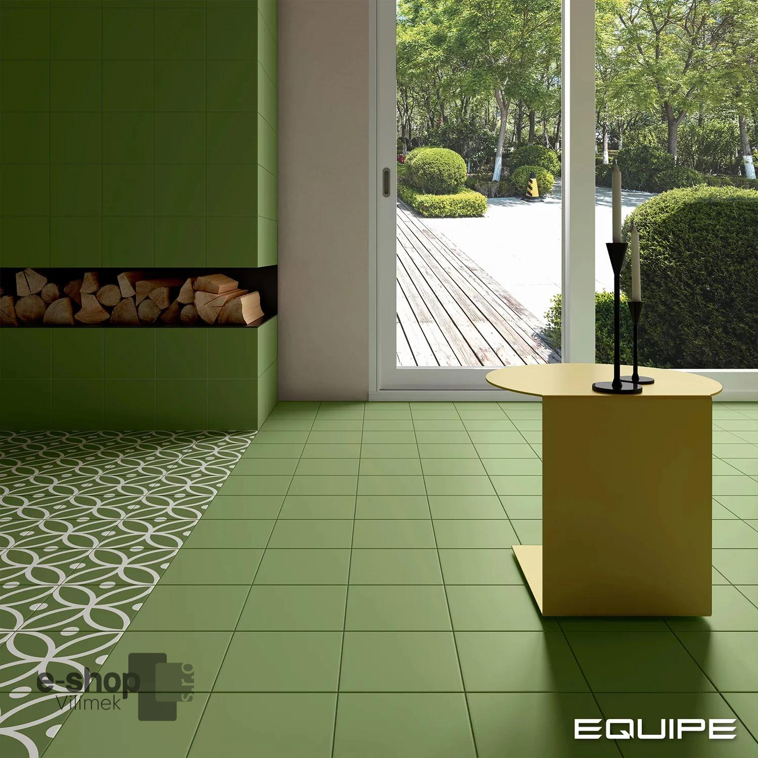 Retro dlažba Equipe Rivoli Bergen Verde Decor 20x20