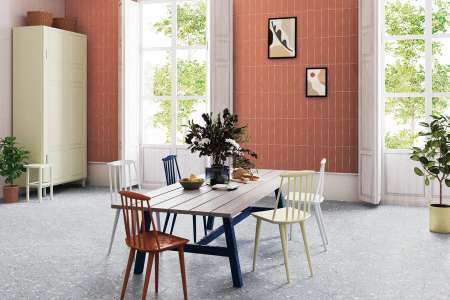 Dlažba jako terrazzo Bestile Arousa Rosa 25,8x29 Hex - růžová