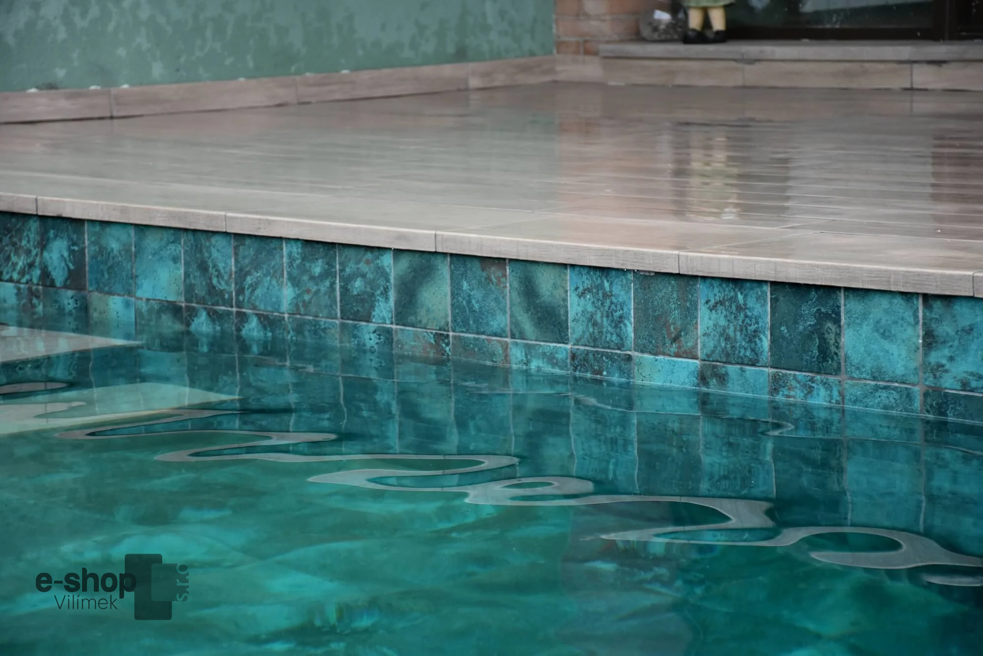 Dlažba jako kámen Gres Aragón Ocean Green River 30x60 Glossy - zelená