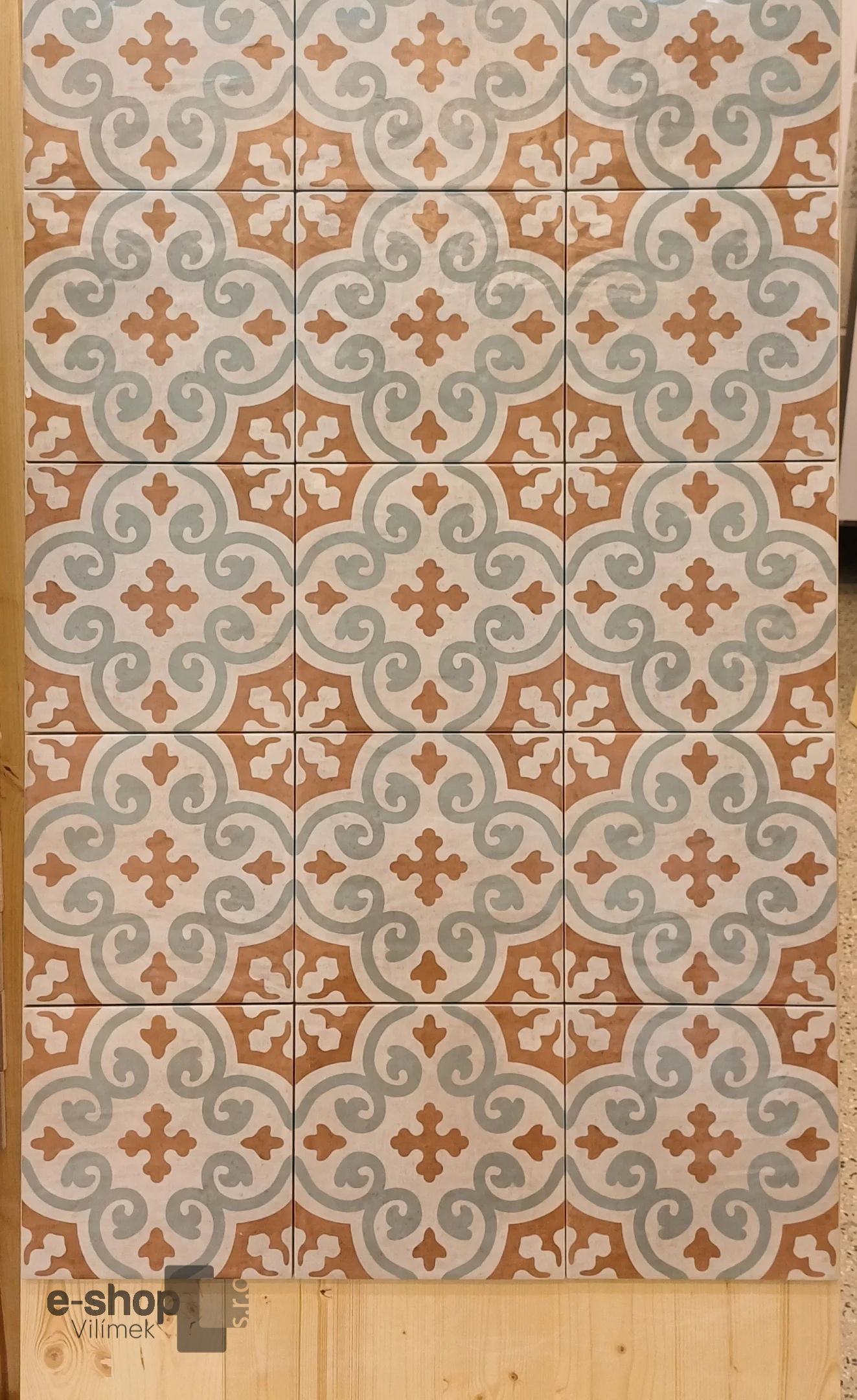 Retro dlažba Bestile Pamesa B-B Barroco Blanco Colour4 22,2x22,2